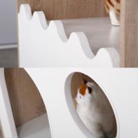 China ODM Sustainable Indoor Wooden Pet House Cat Den With Storage for sale