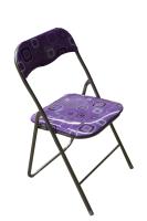 China PVC Colorful chipboard Wooden Metal Furniture Iron Foldable Chair For Meeting Room for sale