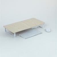 China FSC Office MDF Wooden Metal Furniture Desktop Computer Stand Single Layer for sale