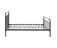 China ODM Modern Convertible Wooden Metal Furniture Black Iron Bed Frame King for sale