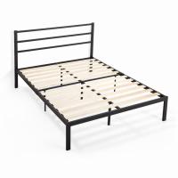 China OEM Wooden Metal Furniture Slats Iron Bed Frame Queen Size for sale