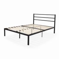 China OEM Wooden Metal Furniture Slats Iron Bed Frame Queen Size for sale