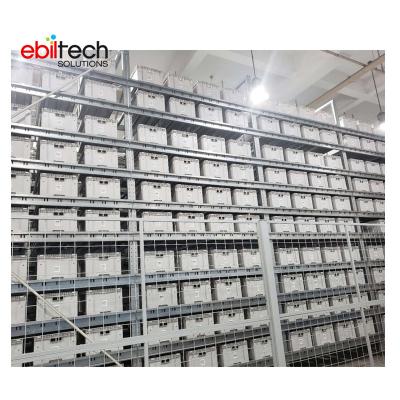 China EBILTECH Automated Warehouse Multi-Layer Shuttle Car System 150m Length 25m Height High-Density Storage for sale