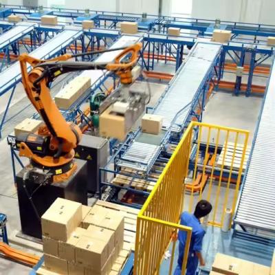 China EBILTECH Automatic Palletizer Machine for Cartons Bags Bottles with Pneumatic Drive System for sale