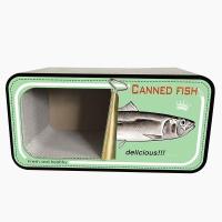 China Customizable Foldable Fish Can Design Corrugated Cat Scratcher Bed High End Indoor Pet House Hot Selling for sale