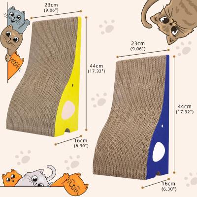 China Cat Scratching Board Cat Scratcher Elephant Shape Cat Scratch Pad High Strength Corrugated Cardboard Reversible with Catnip for sale