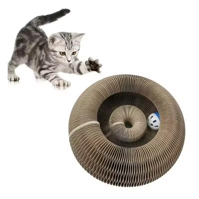 China Factory Direct Wear Resistant High Quality Corrugated Paper Magic Organ Shape Cat Claw Board for sale