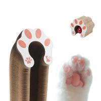 China Organ Cat Scratch Board Cat Toy With Bell Cat Grinding Claw Corrugated Paper Self High Durable Scratch Nest for sale