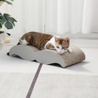 China Friendly Corrugated Paper High Quality Moustache Shape Cat Scratch Board Environmentally for sale