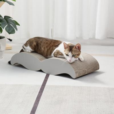 China Friendly Corrugated Paper High Quality Moustache Shape Cat Scratch Board Environmentally for sale