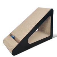 China Factory Direct Sales Wear-resistant, Easy-to-clean High Quality Corrugated Right Angle Triangle cat Scratch Board for sale
