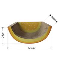 China Orange Lobe Tumbler Cat Bowl Cats Lounge Scratchers Popular Scratch Toys Corrugated Cardboard Paper Boards Pet Furniture for sale