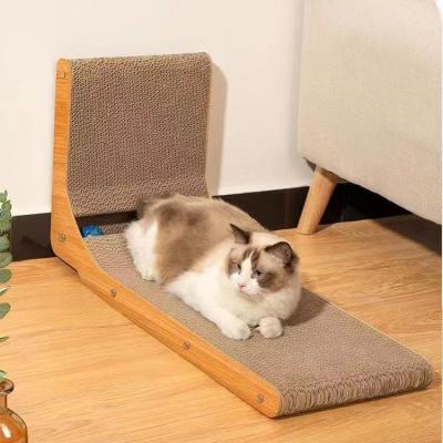 China Factory Can Be Customized Environmental Protection L Type Corrugated Paper Cat Scratch Board for sale