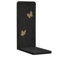 China Corrugated Paper Grip and Wear Resistance Black Butterfly L-Shaped Cat Scratching Board for sale