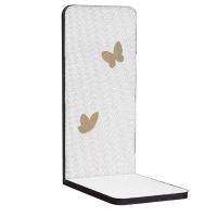 China High Quality Corrugated Paper Grip and Wear Resistance White Butterfly L-Shaped Cat Scratching Board for sale