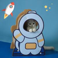 China Astronaut Standing Cat Scratching Board Cute Design Corrugated Paper Material Is Resistant to Grip Wear Environmental protection for sale