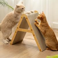 China Cat Scratching Board for Indoor Kittens, Space-Saving Furniture Protector for Sofa Walls, Light Wood for sale