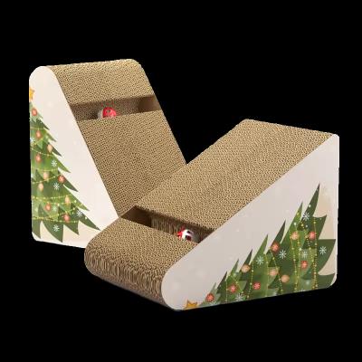China Cardboard Cat Scratcher Pad Durable for Indoor Cats Kitten Reversible Cat Scratching Board to Protect the Furniture for sale