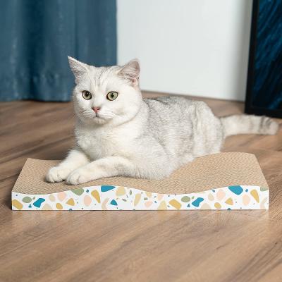 China Durable Corrugated Cardboard Scratching Board for Indoor Cats, Heavy Duty, Double-Sided Usability, Recyclable with Catnip for sale