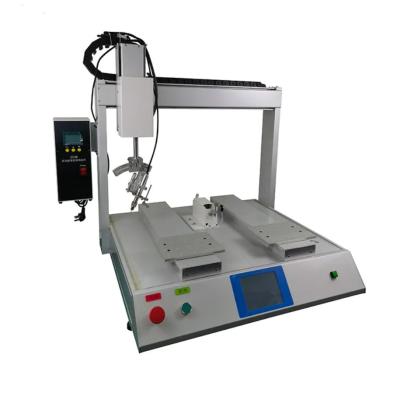China YS-HX542 Two Working Platform 4-Axis Automatic Soldering Machine Programmable With English Touch Screen for sale