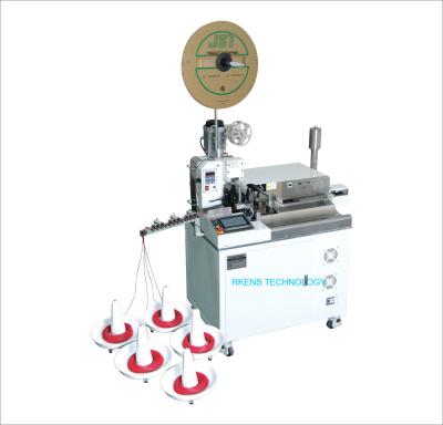 China Fast Speed Wire Crimping Machine One - Side Crimping And Tinning Machine for sale