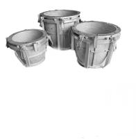 China Custom Aluminum Rotomolding Mould for Plastic Flower Pots - 3.5m Diameter × 6m Length Capacity for sale
