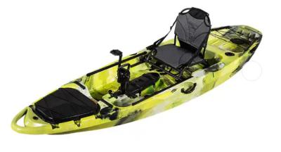 China Custom Rotational Molded Kayak 12 Foot Length 300 lb Capacity with Adjustable Seat and Skeg Tracking System for sale