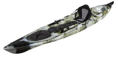 China 12ft Custom Rotational Molding Kayak with 300lb Capacity, Adjustable Footrests and Skeg Tracking System for sale