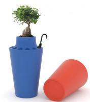 China Rotational Molding Flower Planter with 8-12mm Mold Thickness and 4-8mm Wall Thickness - Dual Function Vase and Umbrella Stand for sale