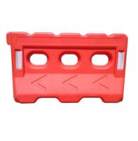 China Red Plastic Guardrail Rotomolding Product 3.5-6 Meter Diameter Mold Capacity 1200 Ton Annual Production for sale