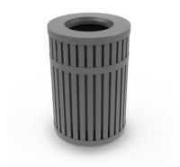 China Rotational Molded Outdoor Plastic Trash Can 120L Sanitation Bin for Public Use for sale