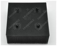 China Black Rectangular PP Nylon Bristles With Round Foot Suitable For Bullmer Cutter Machine for sale