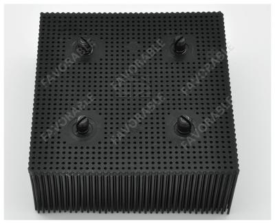 China Black Rectangular PP Nylon Bristles With Round Foot Suitable For Bullmer Cutter Machine for sale
