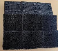 China OEM Pathfinder Auto Cutter Parts Durable Black Square Bristle Blocks for sale