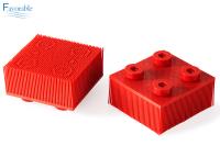 China 130297 Propack Thin Nylon Bristle Vector 5000 Red Round Foot Block for sale
