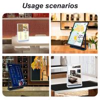 China UV Proof A4 Business Card Holder Stand PS PVC Material For Hotel Reception for sale