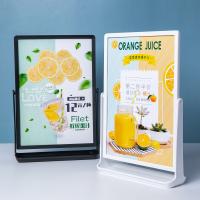 China UV Proof A4 Business Card Holder Stand PS PVC Material For Hotel Reception for sale