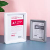 China Party Plastic Vertical UHOO Card Holder Double Sided Sign Stand A6 A5 A4 A3 for sale