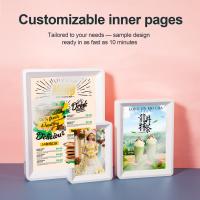 China Party Plastic Vertical UHOO Card Holder Double Sided Sign Stand A6 A5 A4 A3 for sale