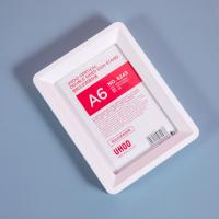 China Party Plastic Vertical UHOO Card Holder Double Sided Sign Stand A6 A5 A4 A3 for sale