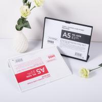 China UHOO PMMA Menu Holders A4 Card Stand Sign Holders Business Display L Shaped for sale