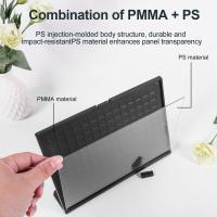 China UHOO PMMA Menu Holders A4 Card Stand Sign Holders Business Display L Shaped for sale