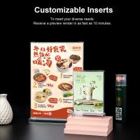 China Recyclable Desktop UHOO Card Holder Stand Waterproof Display T Shaped for sale