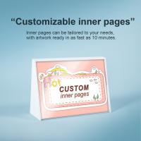 China Triangle PS Plastic Sign Card Holder Stand A4 A5 A6 A7 A8 Eco Friendly for sale
