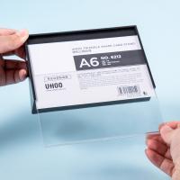 China Triangle PS Plastic Sign Card Holder Stand A4 A5 A6 A7 A8 Eco Friendly for sale