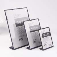 China UV Printing L Shaped UHOO Card Holder Stand Sign Business Display A5 A6 for sale