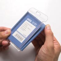 China Vertical Id Lanyard Badge Holder Waterproof Transparent Acrylic Identity Card Holder for sale