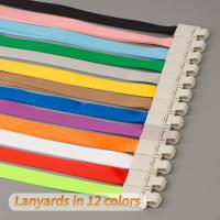 China Employee PVC UHOO Card Holder Name Tag Badge Waterproof Nylon Lanyard Silk Screen Printed for sale