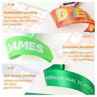 China Personalised Pantone Polyester Key Lanyard String Security Badge Holder Silk Screen Printing for sale