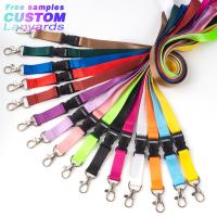 China Breakaway Sublimation Keychain Lanyard Key Holder Neck Strap Letterpress Silk Screen Printing for sale